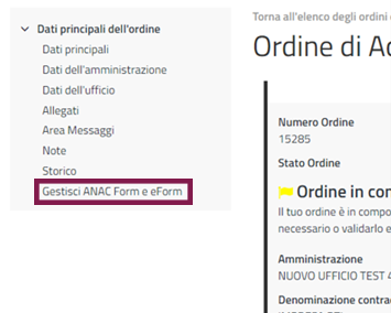 Ordini iniziative dedicate - Wiki Acquisti in rete PA