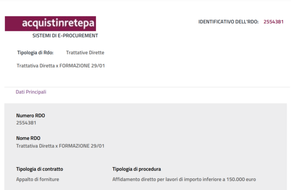 Trattativa Diretta - Wiki Acquisti in rete PA