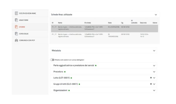 Compilazione eForm - Wiki Acquisti in rete PA