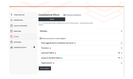 Compilazione eForm - Wiki Acquisti in rete PA