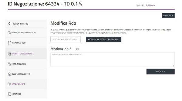 Template:Modifica RdO - Wiki Acquisti in rete PA