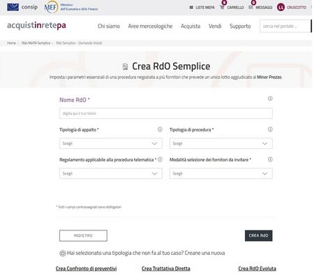 RdO Semplice - Wiki Acquisti in rete PA