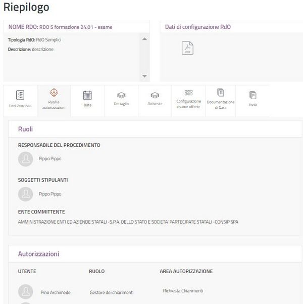 RdO Semplice - Wiki Acquisti in rete PA