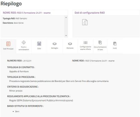 RdO Semplice - Wiki Acquisti in rete PA
